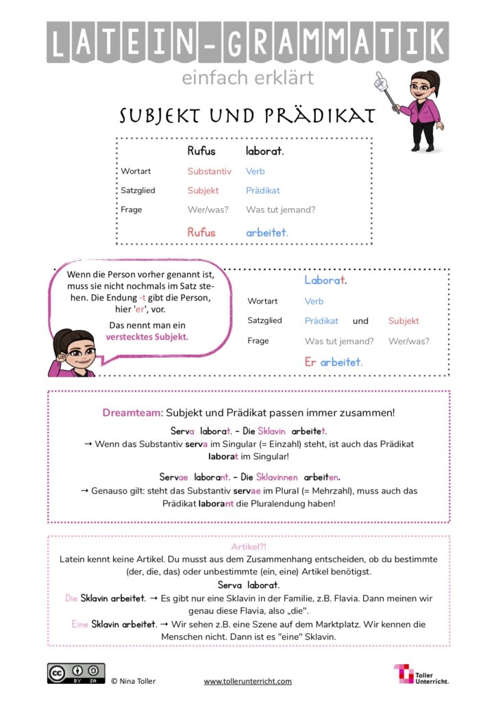 Latein-Grammatik – Toller Unterricht