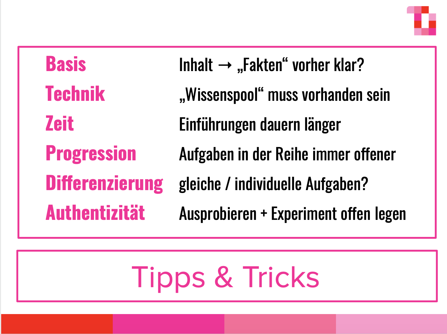 Unterricht mit den 4K und Schülerexperten – Toller Unterricht