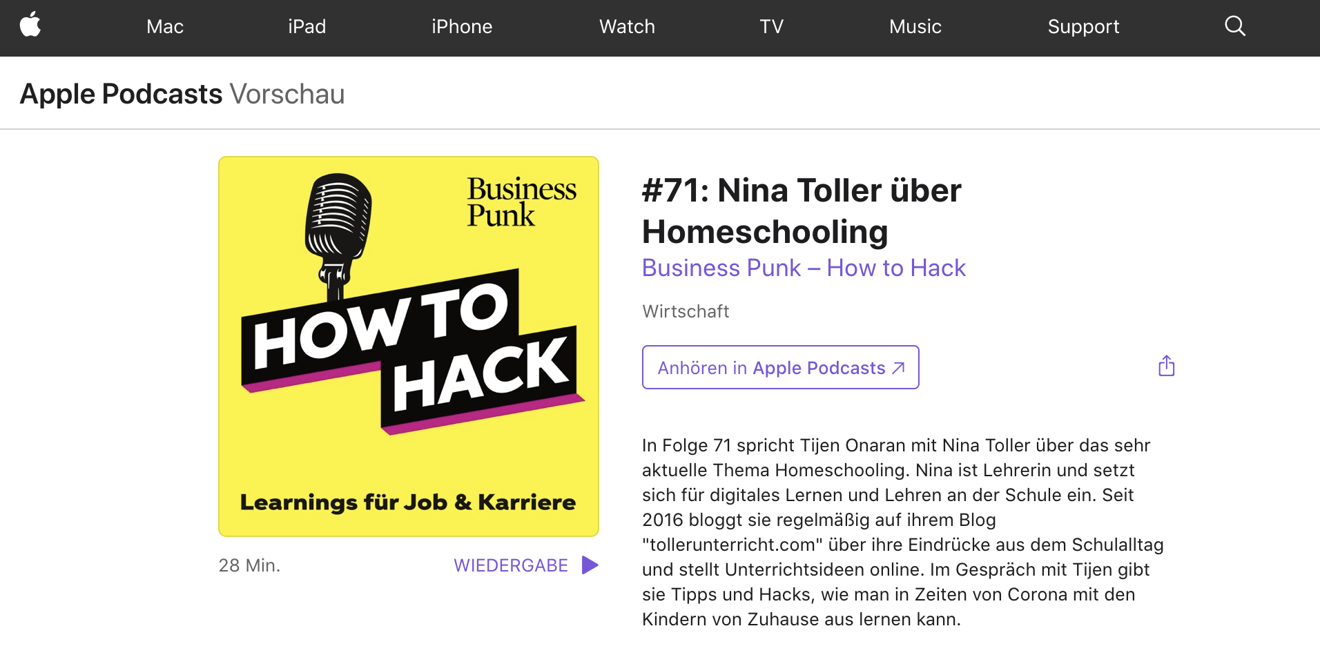 Podcast: How To Hack – Homeschooling – Toller Unterricht